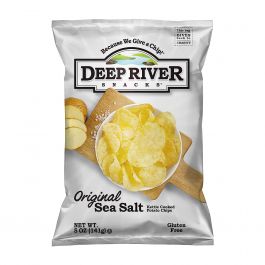 Deep River Snacks Original Sea Salt Kettle Cooked Potato Chips, 5-Ounce ...